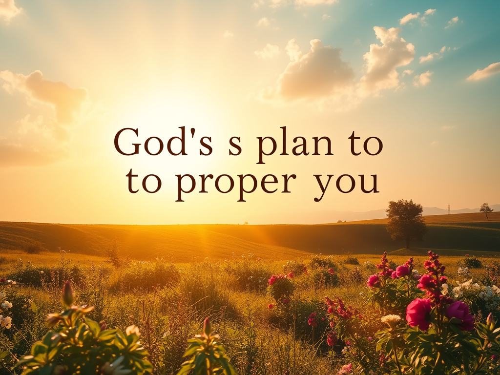 The Lord declares, “I have plans to prosper you”—what does “prosper ...