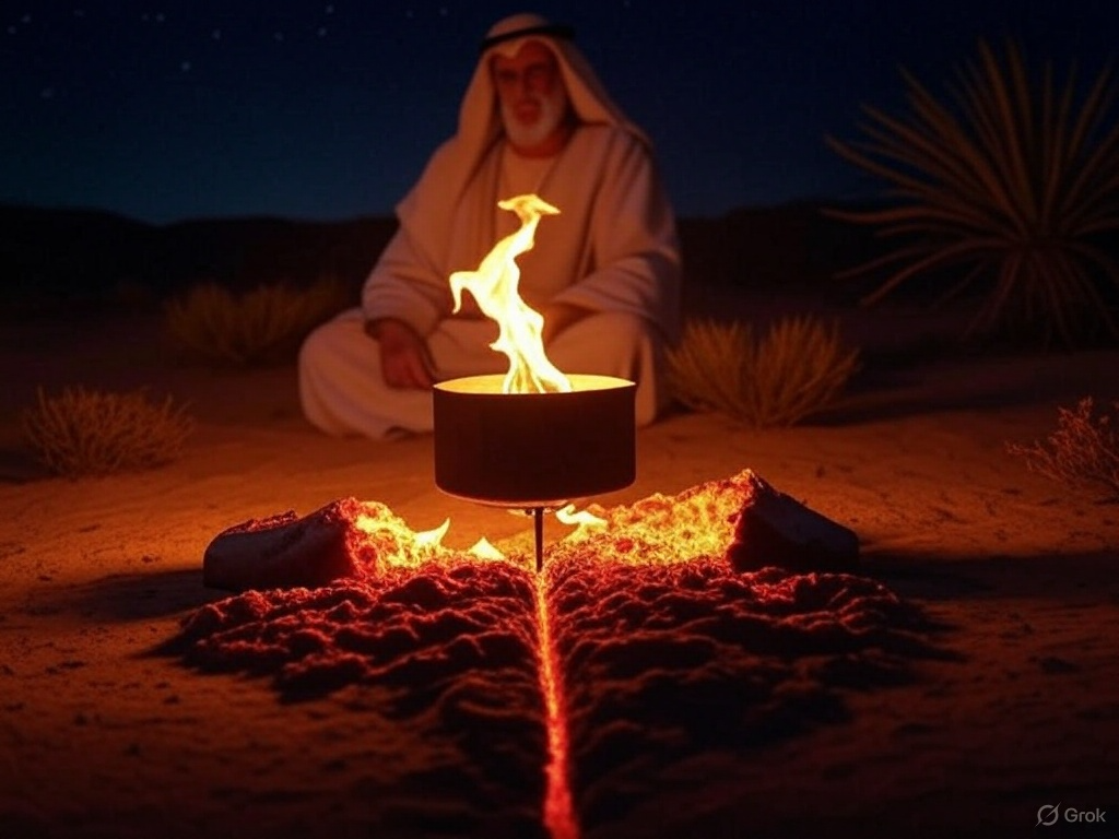 God made a Covenant with Abraham with a flaming torch passed between ...